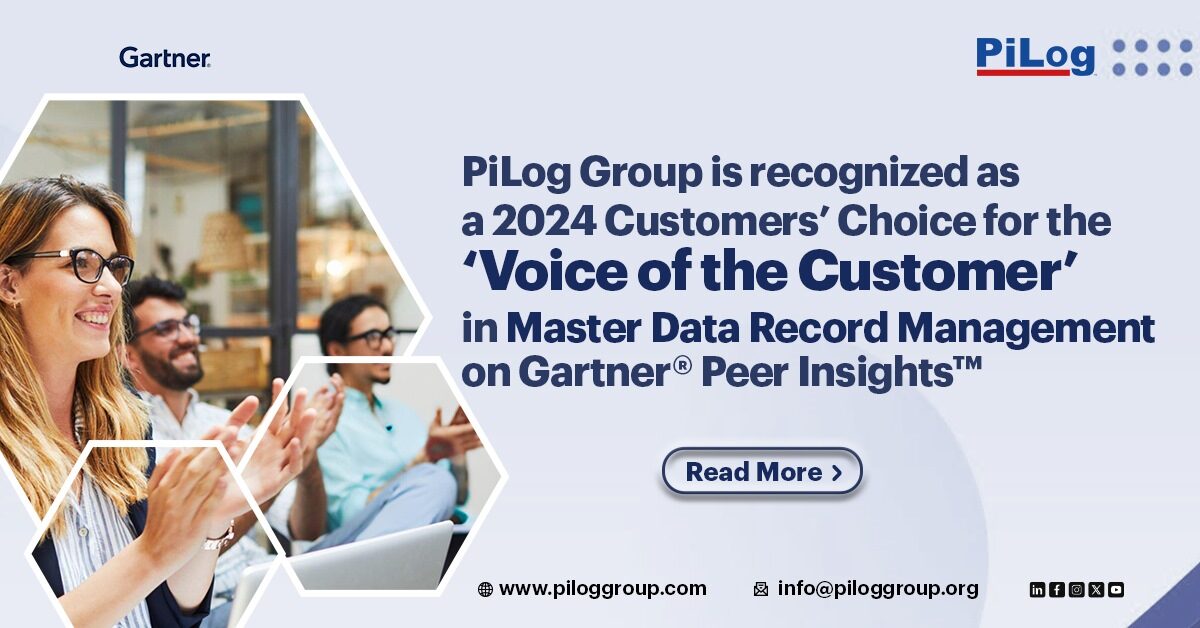PiLog Group recognized by customers on Gartner for MDRM